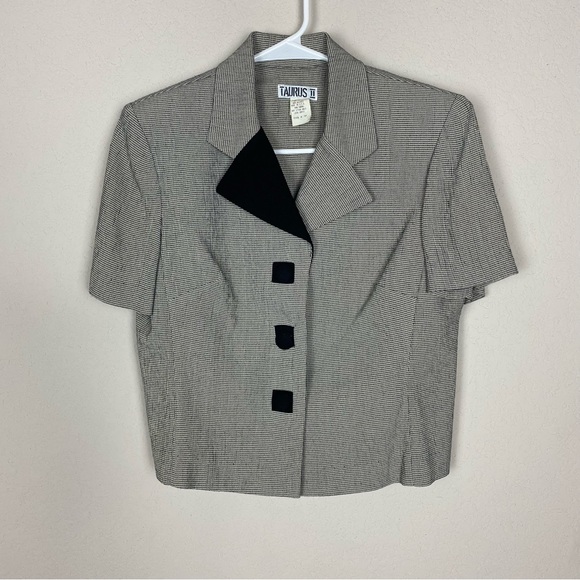 Taurus ll | Jackets & Coats | Vintage Taurus Ll Boxy Gingham Blazer ...